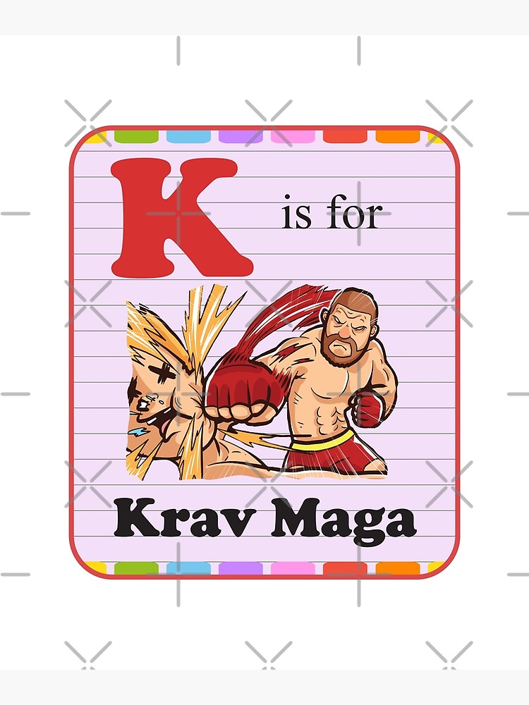 Póster «Diseño divertido de dibujos animados de Krav Maga» de Salukeart ...