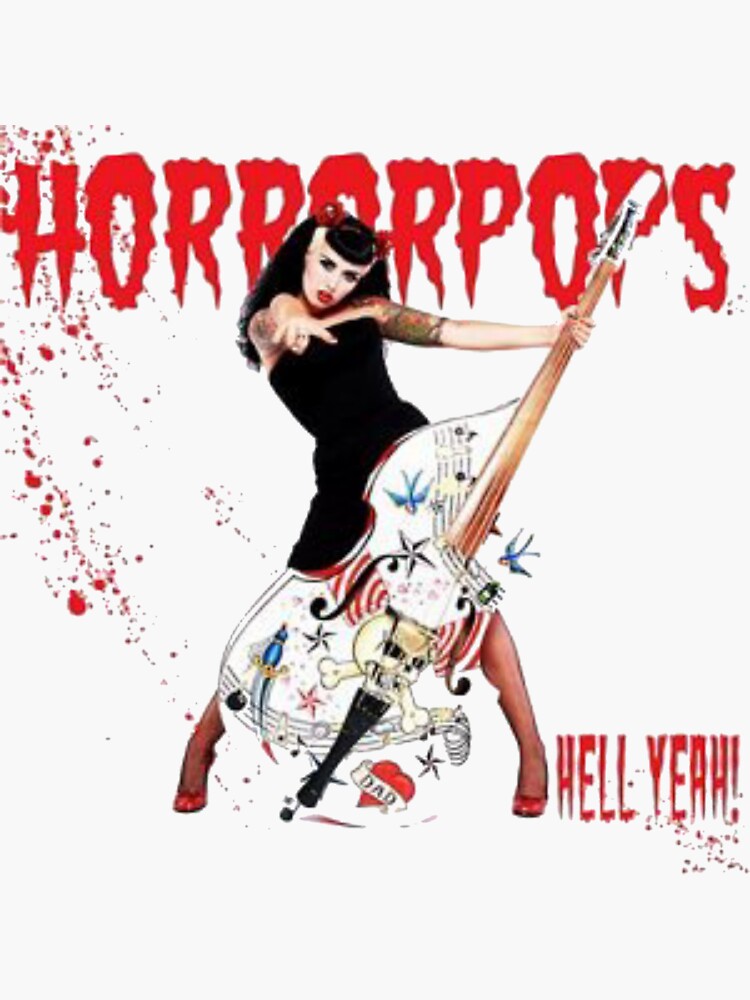 "horrorpops band rock" Sticker for Sale by aoffillkh | Redbubble