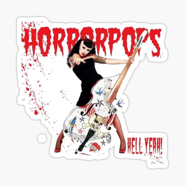 "horrorpops band rock" Sticker for Sale by aoffillkh | Redbubble