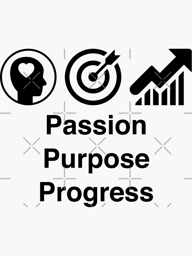 "Passion purpose progress motivational and inspirational quote design ...