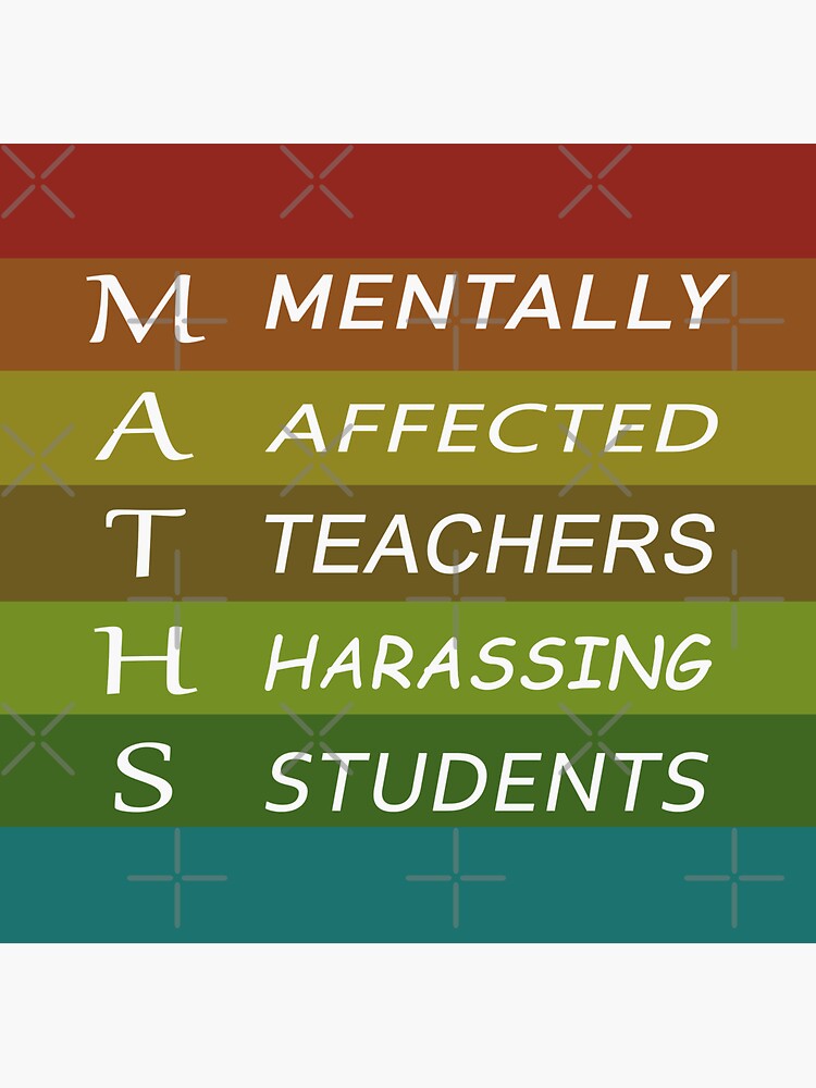 "Sad Lonely And Bad At Math" Sticker for Sale by Designer330 | Redbubble