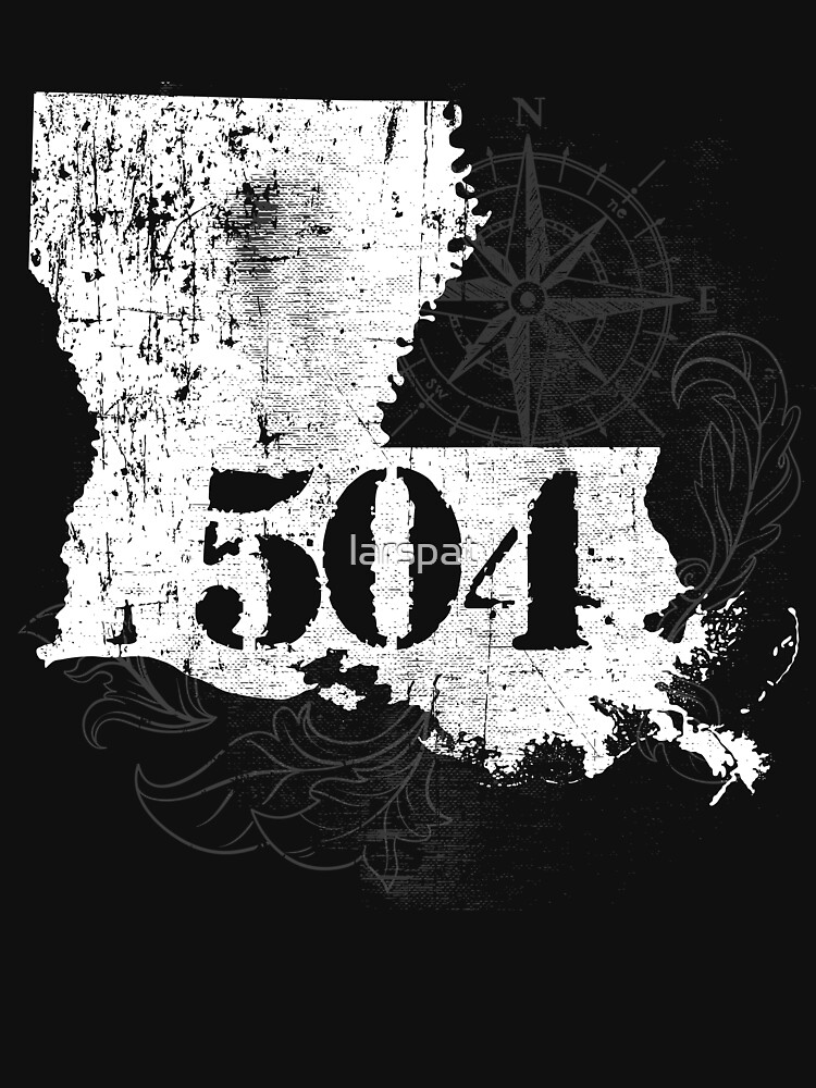 "New Orleans Area Code 504 Tee Shirt Louisiana Novelty Cool Tees" T ...