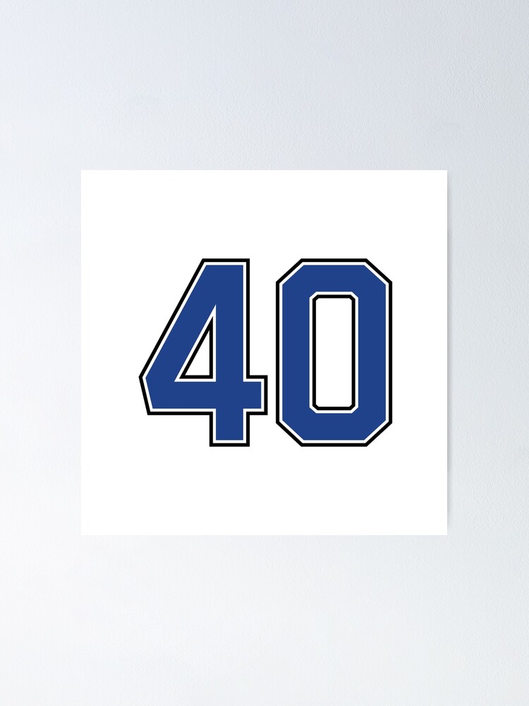 "Number 40 lucky sports jersey forty" Poster for Sale by HeavyStyle ...