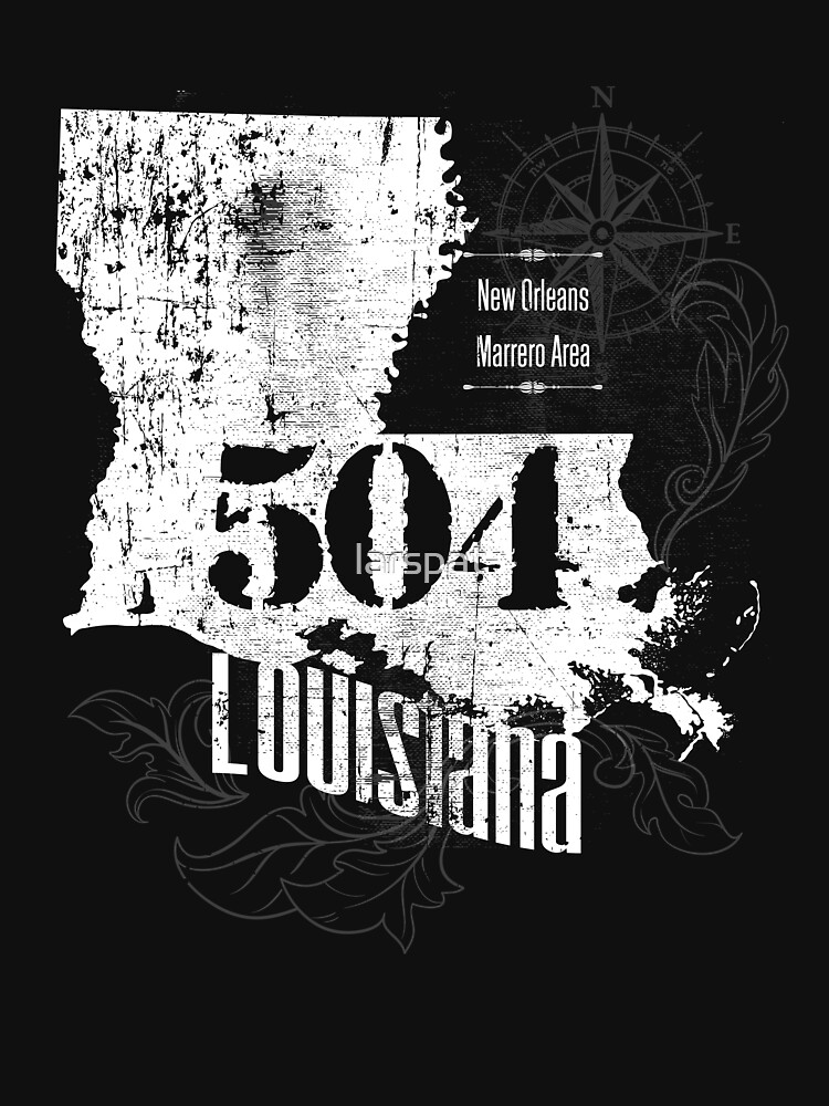 "Area Code 504 T-Shirt New Orleans Louisiana Jefferson Parish Cool ...