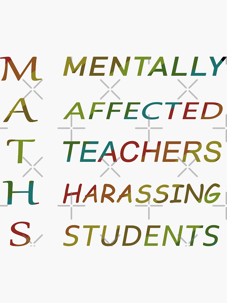 "Sad Lonely And Bad At Math" Sticker for Sale by Designer330 | Redbubble