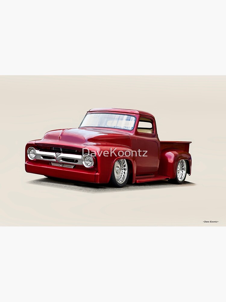 "1956 Ford F100 Custom Stepside Pickup I" Poster for Sale by DaveKoontz ...