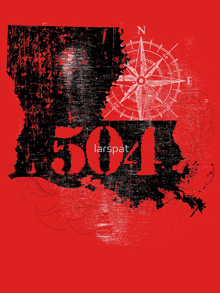 "Area Code 504 New Orleans Louisiana Jefferson Parish Novelty Cool Tee ...