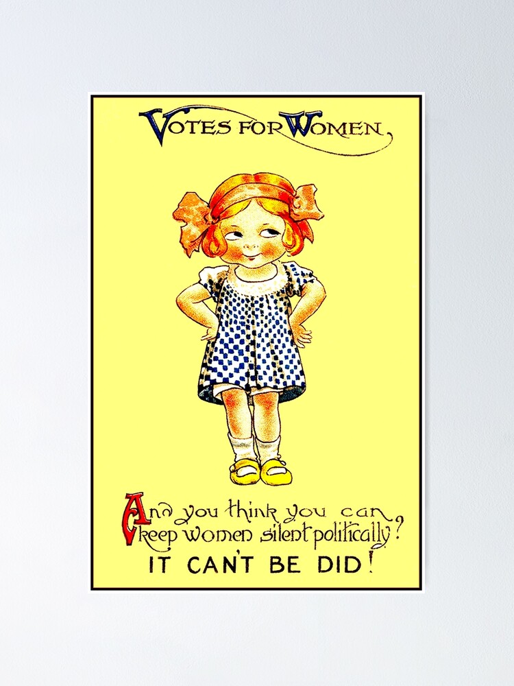 ""WOMENS SUFFRAGE" Vintage (1930s) Advertising Print" Poster for Sale ...