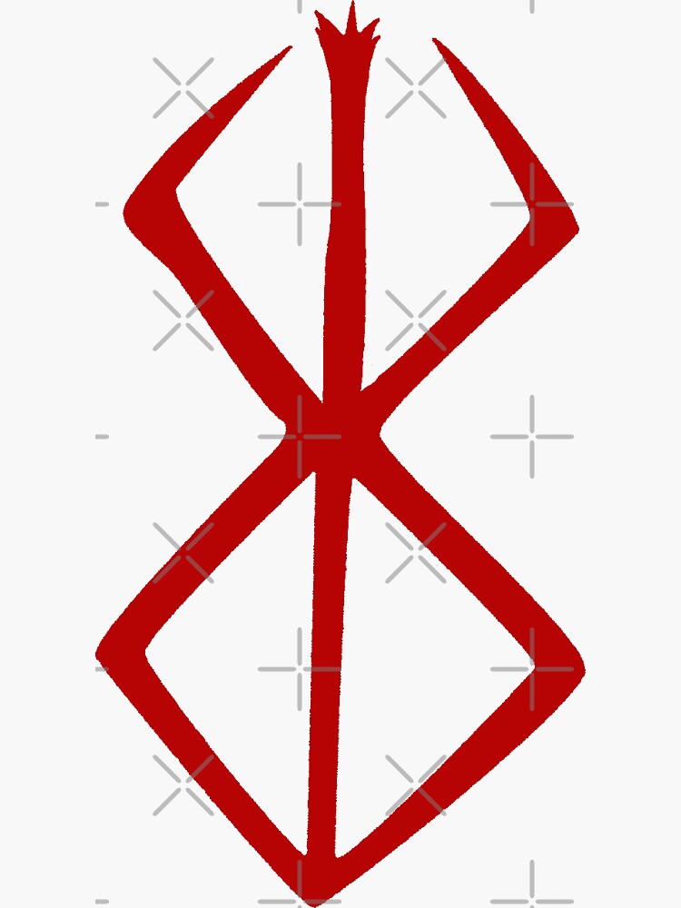 "Rote Berserker-Rune Beserk Guts Branded Opfer Wikingerältester Futhark ...