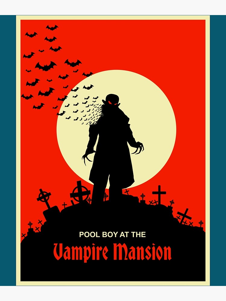 "vampire Mansion " Poster for Sale by Wildfloweran | Redbubble