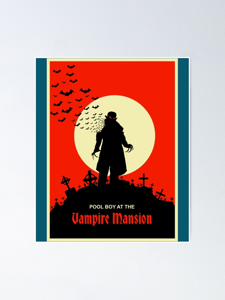 "vampire Mansion " Poster for Sale by Wildfloweran | Redbubble
