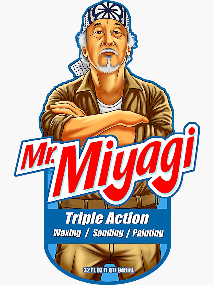 "Karate Kid" Sticker for Sale by enidadler | Redbubble