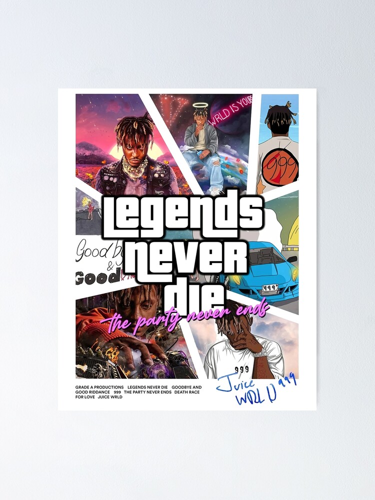 "Collage - Legends Never Die" Poster for Sale by danielcharless | Redbubble