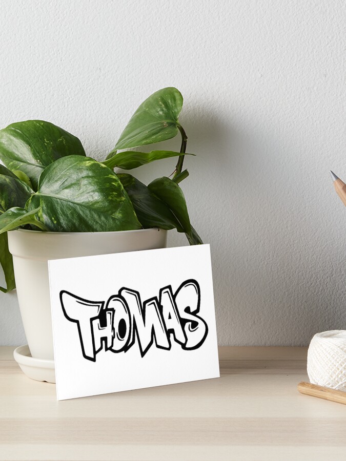 "Thomas - Graffiti Name Design" Art Board Print for Sale by ...