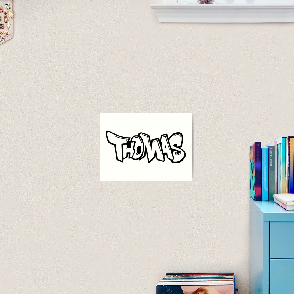 "Thomas - Graffiti Name Design" Poster for Sale by NameThatShirt ...