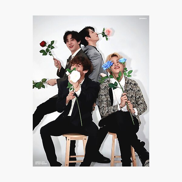 Lámina fotográfica «The Rose boy band álbum infantil coreano Black Rose The Rose She's in the ...
