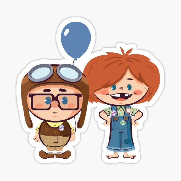 "Adventure Mates - Carl and Ellie" Sticker for Sale by swagster9 ...