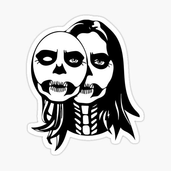 "Lizzy Mcalpine Merch Skull Face" Sticker for Sale by RayessAya | Redbubble