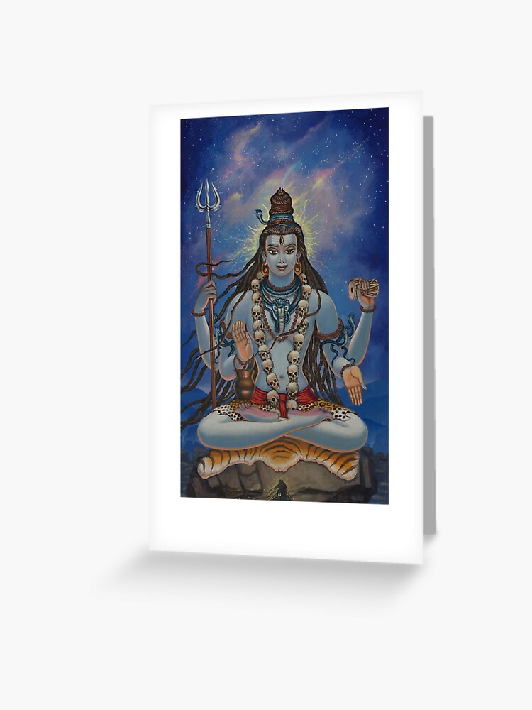 "Shiva Darshan" Greeting Card for Sale by Vrindavan Das | Redbubble
