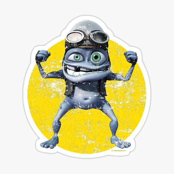 "Crazy Frog 12" Sticker for Sale by delphiakraus | Redbubble