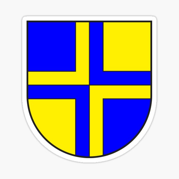 "Davos coat of arms, Switzerland" Sticker by Tonbbo | Redbubble