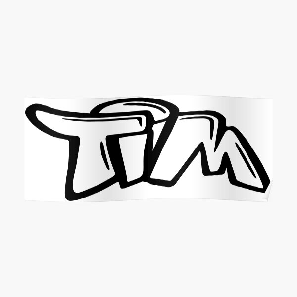 "Tim - Graffiti Name Design" Poster for Sale by NameThatShirt | Redbubble