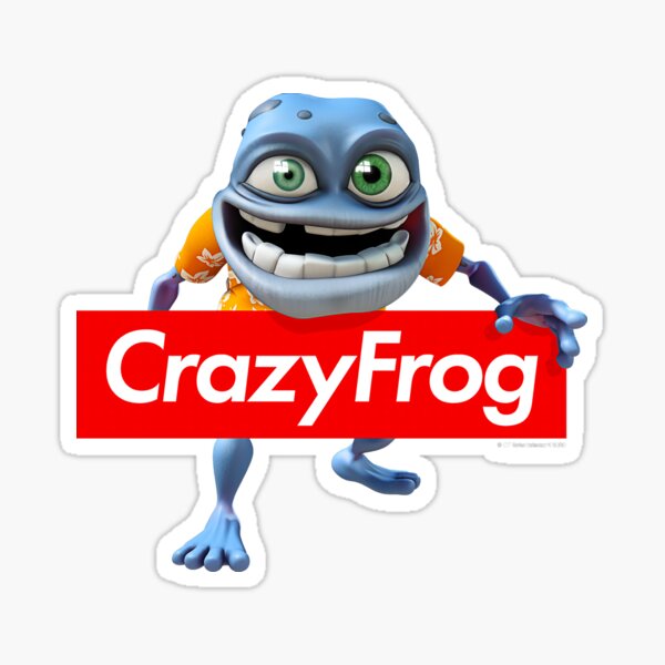 "Crazy Frog 3" Sticker for Sale by delphiakraus | Redbubble