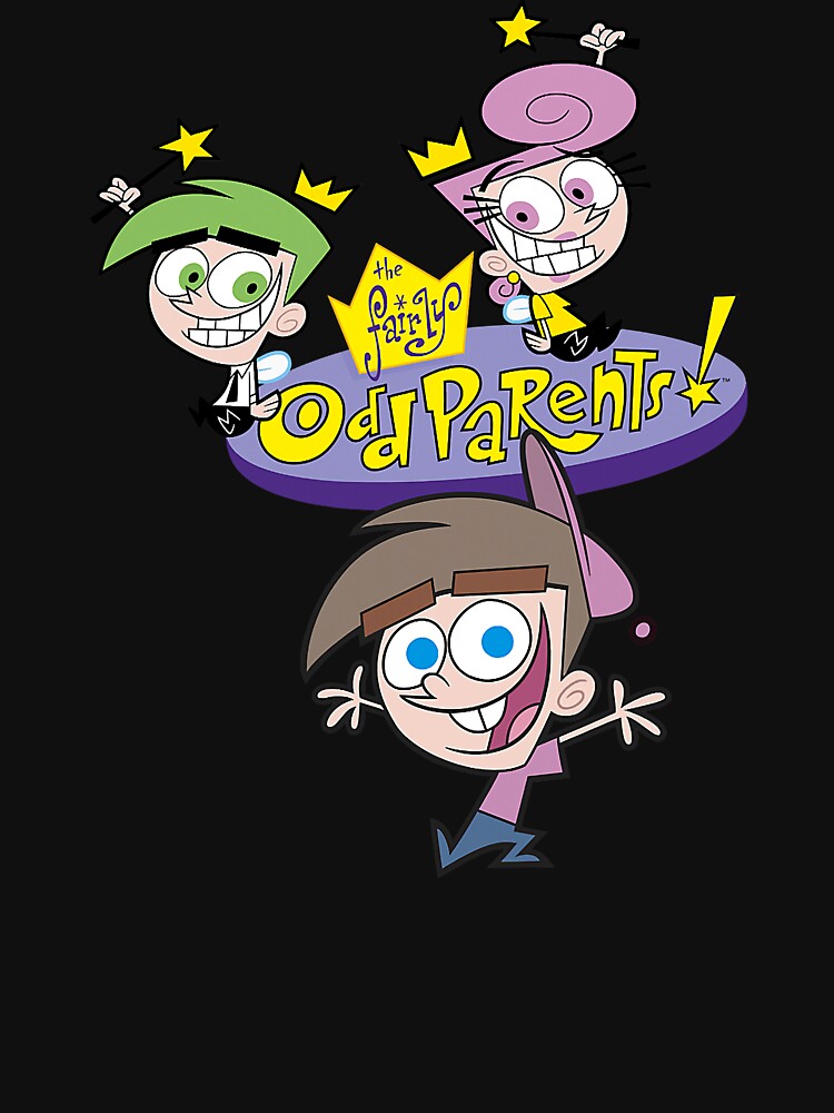 "The Fairly OddParents Cosmo Wanda And Timmy Title Logo" T-shirt for ...
