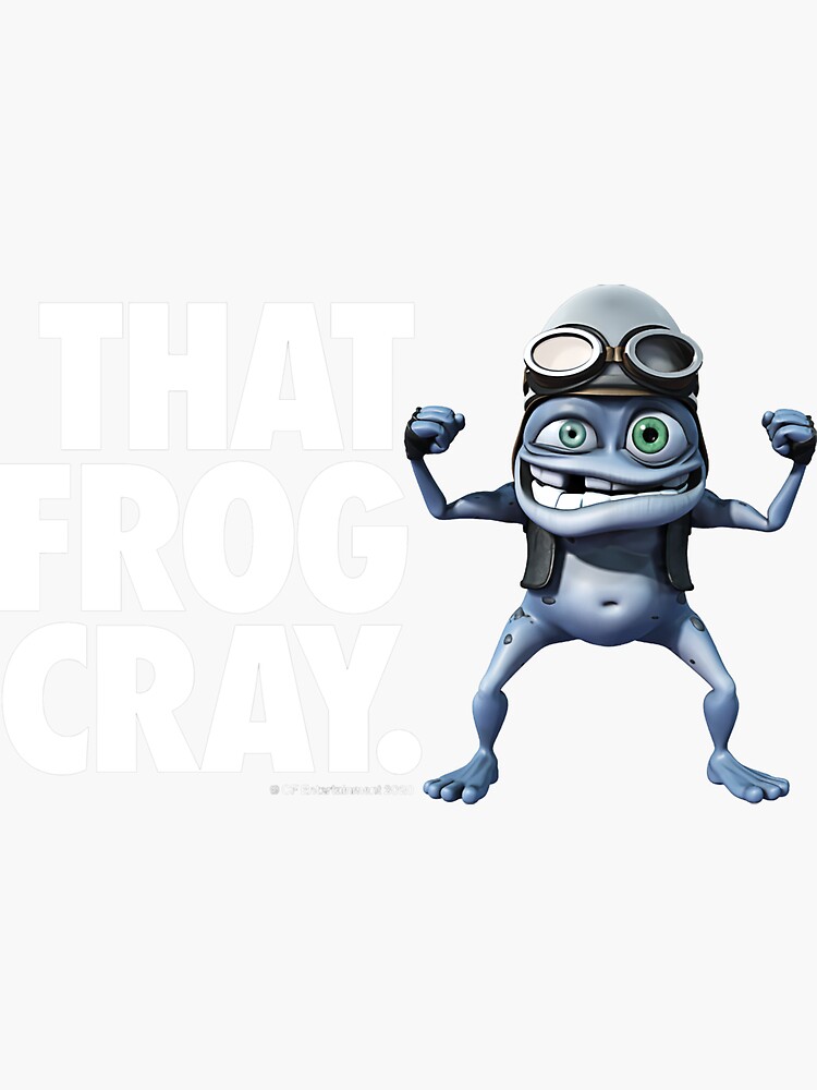 "Crazy Frog 5" Sticker for Sale by delphiakraus | Redbubble