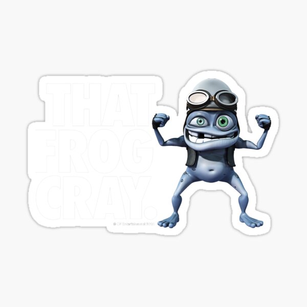 "Crazy Frog 5" Sticker for Sale by delphiakraus | Redbubble