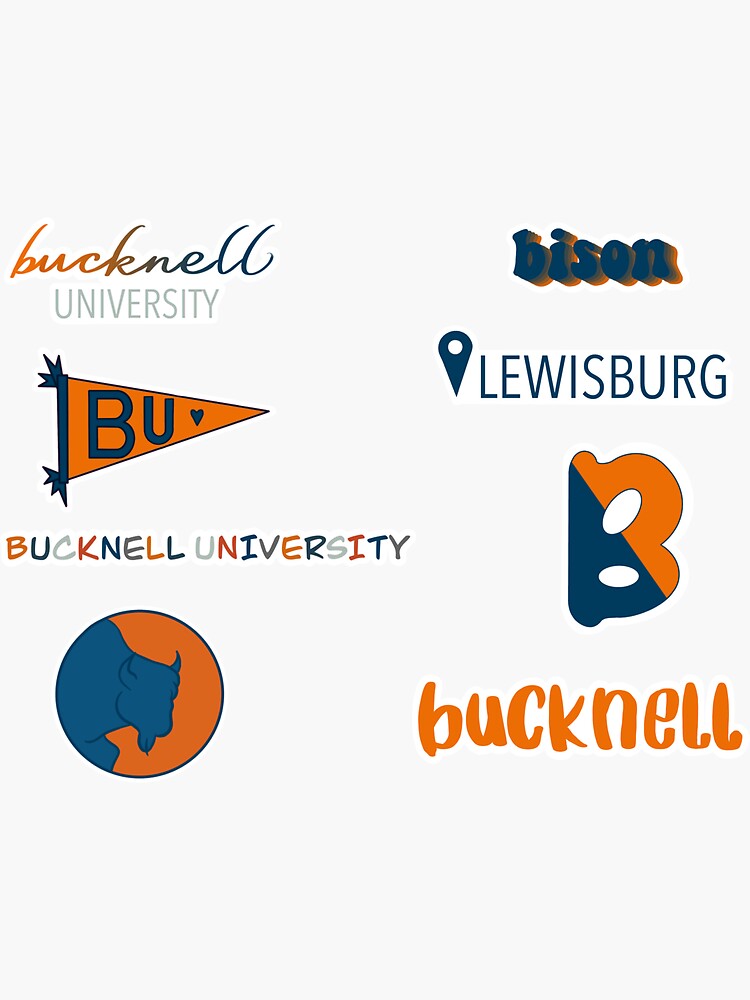 "Bucknell University Sticker Pack" Sticker for Sale by Hannahbark-art ...