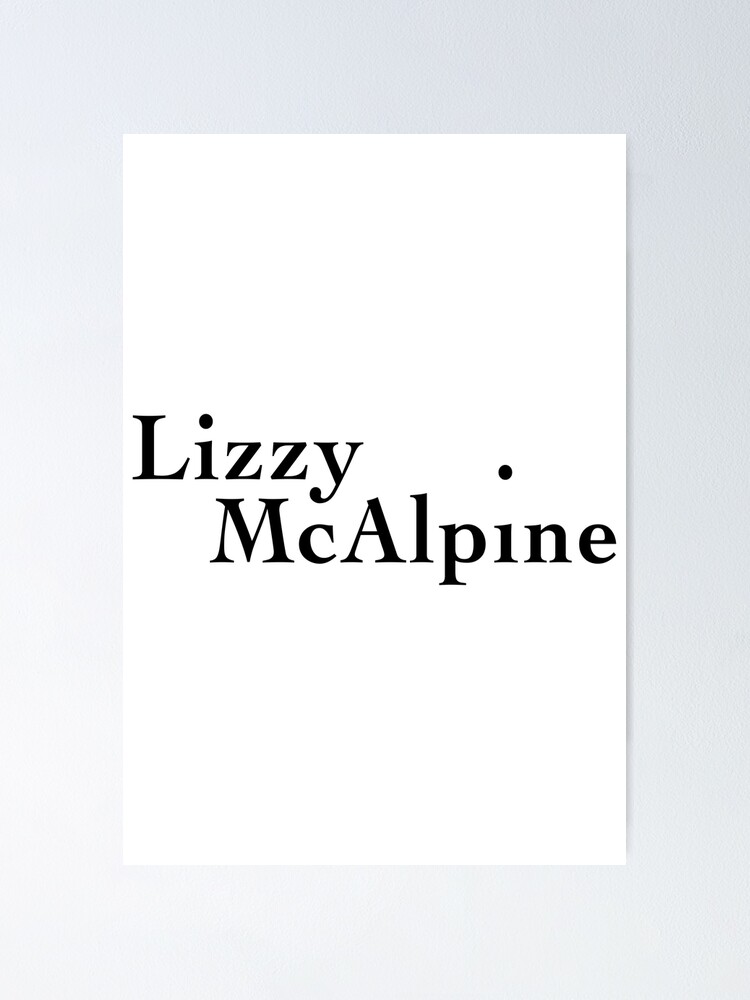 "Lizzy Mcalpine Merch Lizzy Mcalpine Logo" Poster for Sale by RayessAya ...