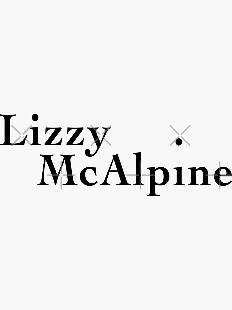 "Lizzy Mcalpine Merch Lizzy Mcalpine Logo" Sticker for Sale by ...