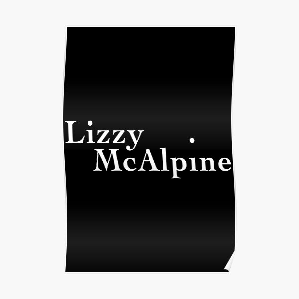 "Lizzy Mcalpine Merch Lizzy Mcalpine Logo" Poster for Sale by RayessAya ...