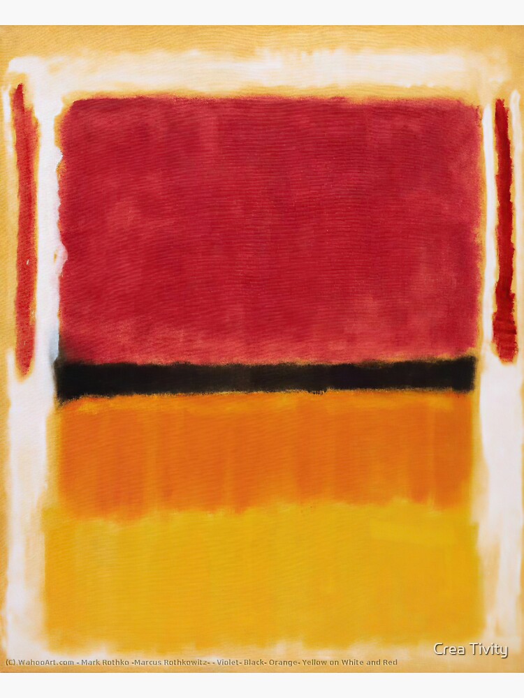 "Mark Rothko artwork" Sticker for Sale by Reda-Design | Redbubble