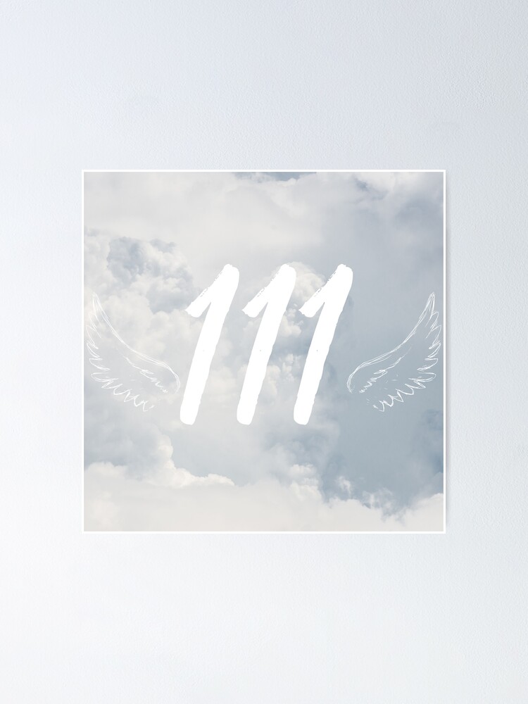 "Intuition Angel Numbers 111" Poster for Sale by HeavenlyStudio | Redbubble