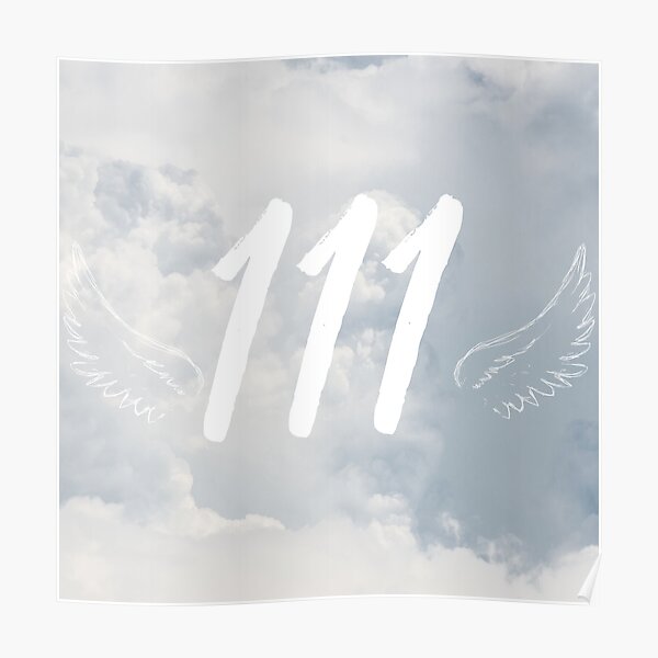 "Intuition Angel Numbers 111" Poster for Sale by HeavenlyStudio | Redbubble