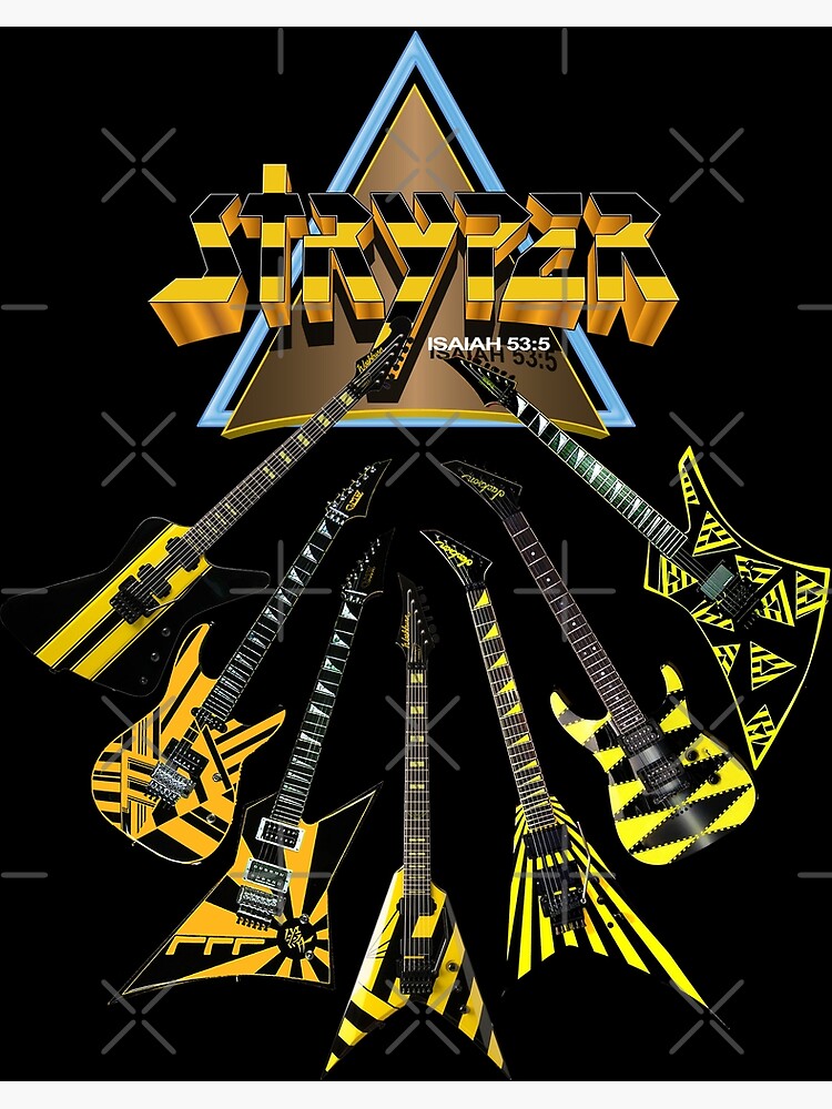 "Stryper - Guitar Collection" Poster for Sale by CoryO | Redbubble