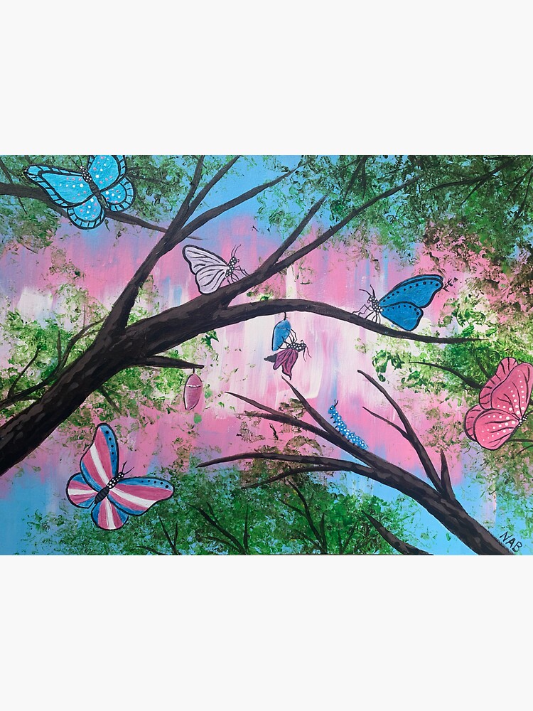 "Trans Pride Butterflies" Sticker for Sale by nickbowie | Redbubble