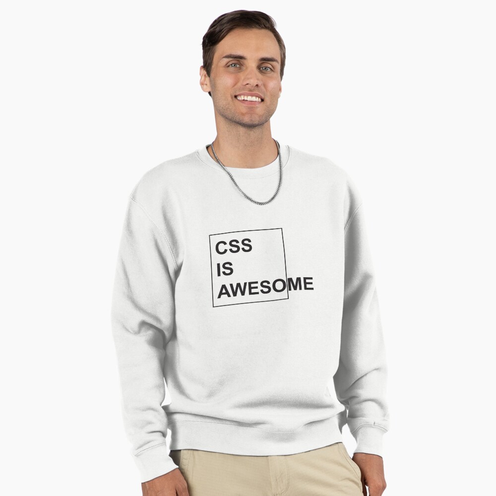 "CSS is Awesome - Funny Programming Jokes - Light Color" Sticker for ...