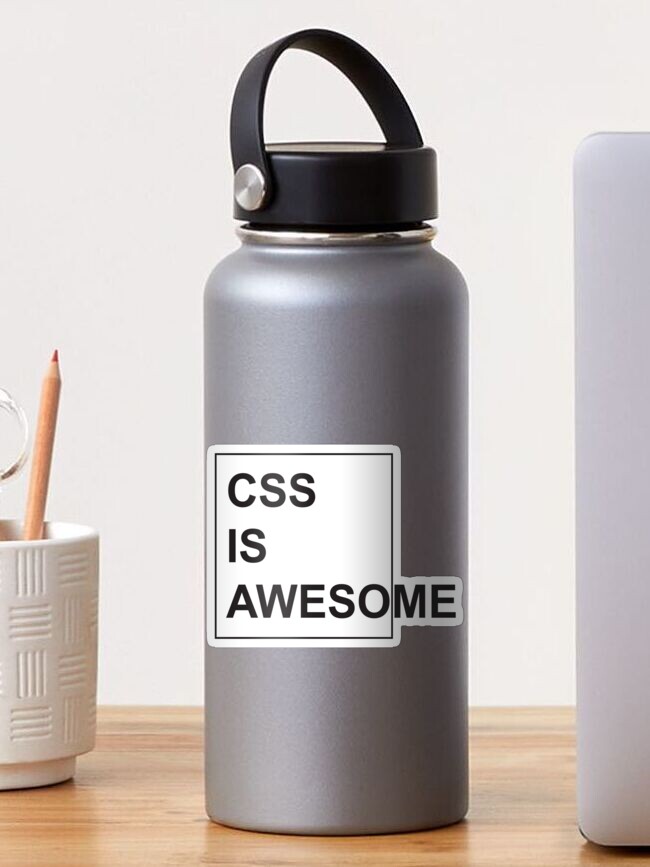 "CSS is Awesome - Funny Programming Jokes - Light Color" Sticker for Sale by springforce | Redbubble