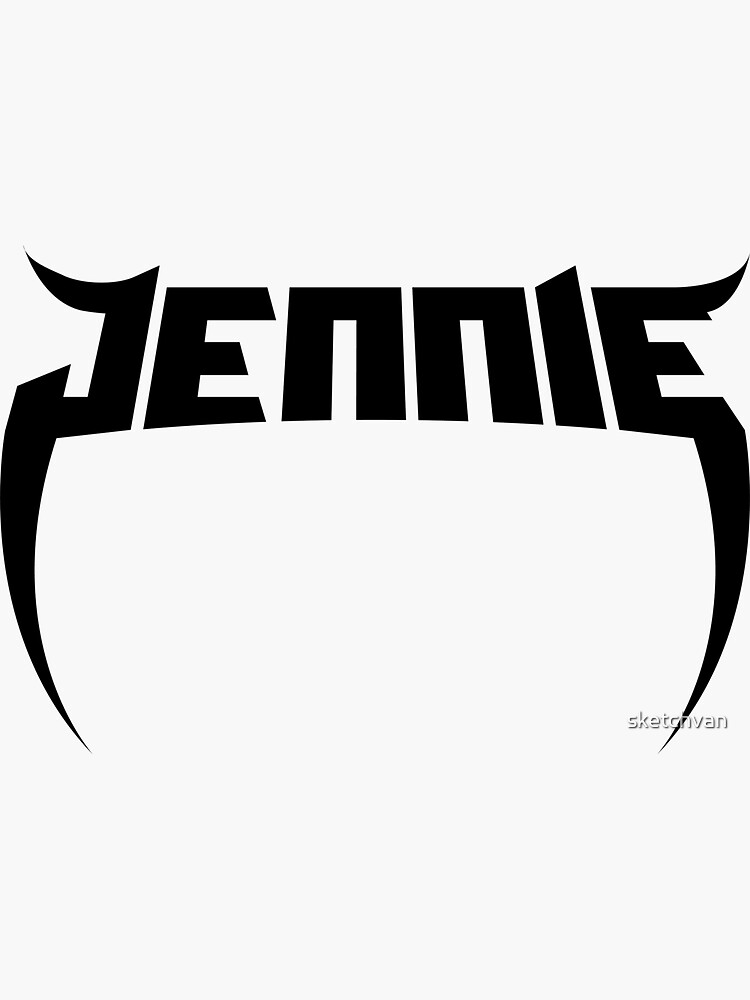 "BORN PINK JENNIE LOGO" Sticker for Sale by sketchvan | Redbubble