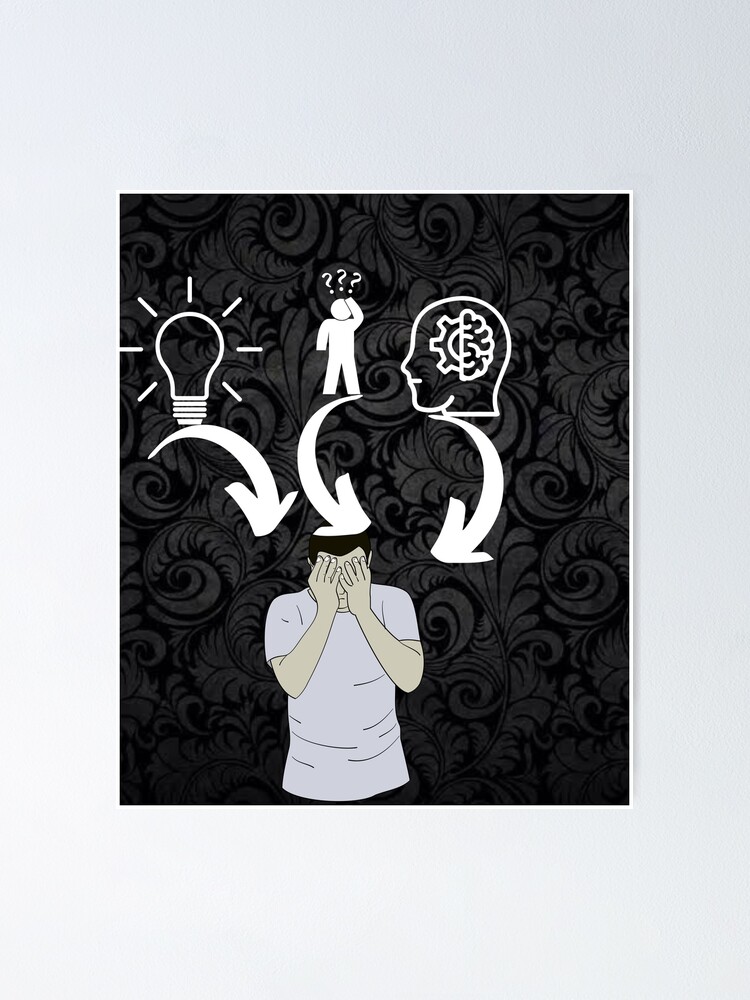"Over thinking man" Poster for Sale by Mrmrstore | Redbubble