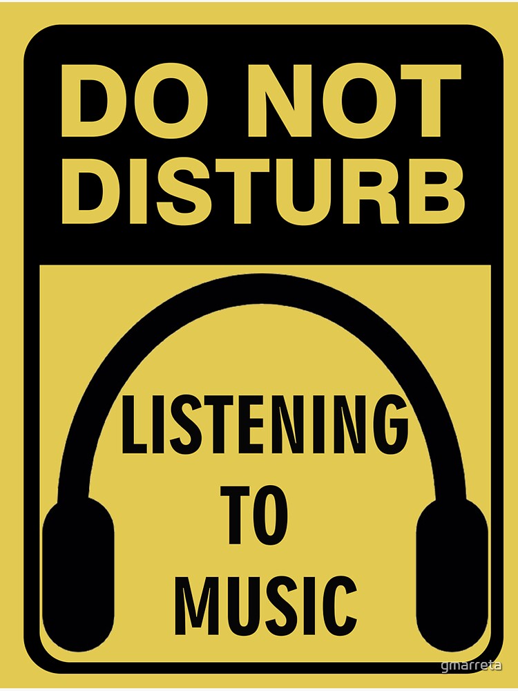 "Listening To Music" Sticker for Sale by gmarreta | Redbubble