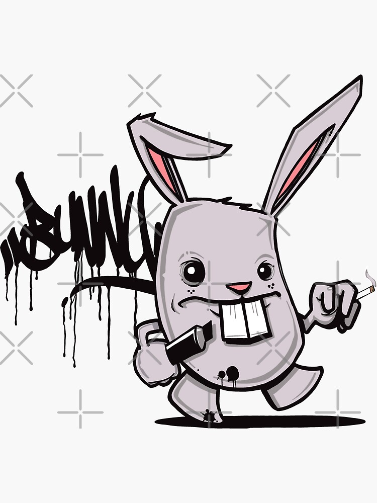 "Bad Bunny" Sticker for Sale by AntoniosShop | Redbubble