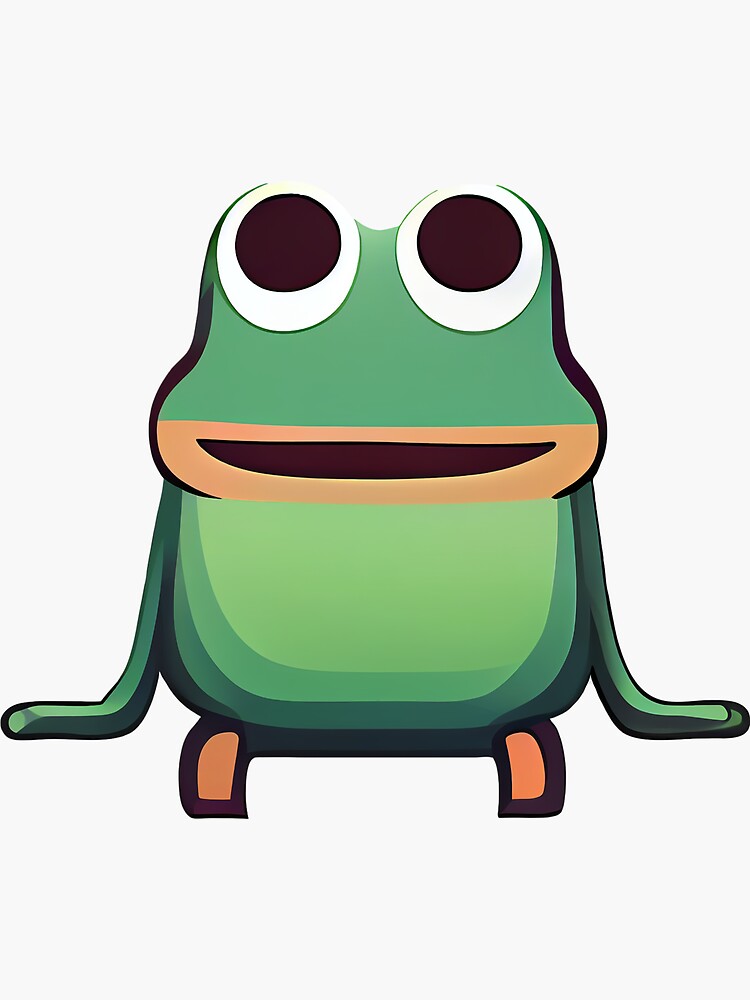"Frog Character emoji emoticon - Created by Artificial Intelligence ...