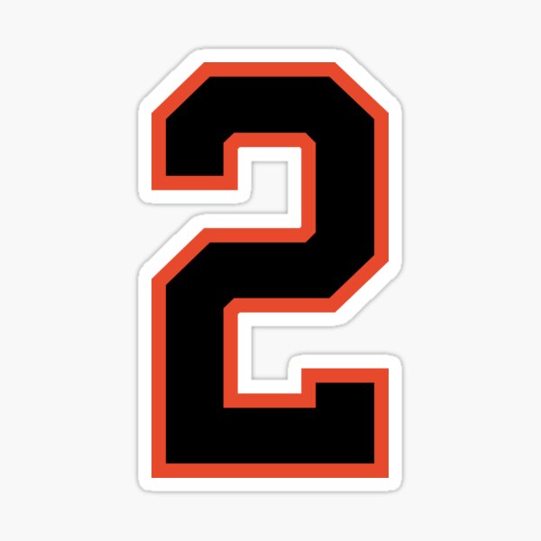 "Sports Lucky Number two, best 2" Sticker for Sale by TwoLittleStore ...