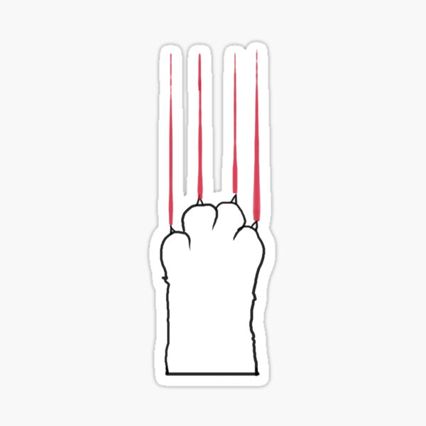 "Cat scratch." Sticker for Sale by krisdastudio | Redbubble