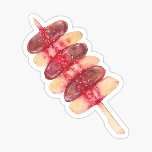 "Korean Hotdog and Rice Cake Skewers" Sticker for Sale by alenazenart ...