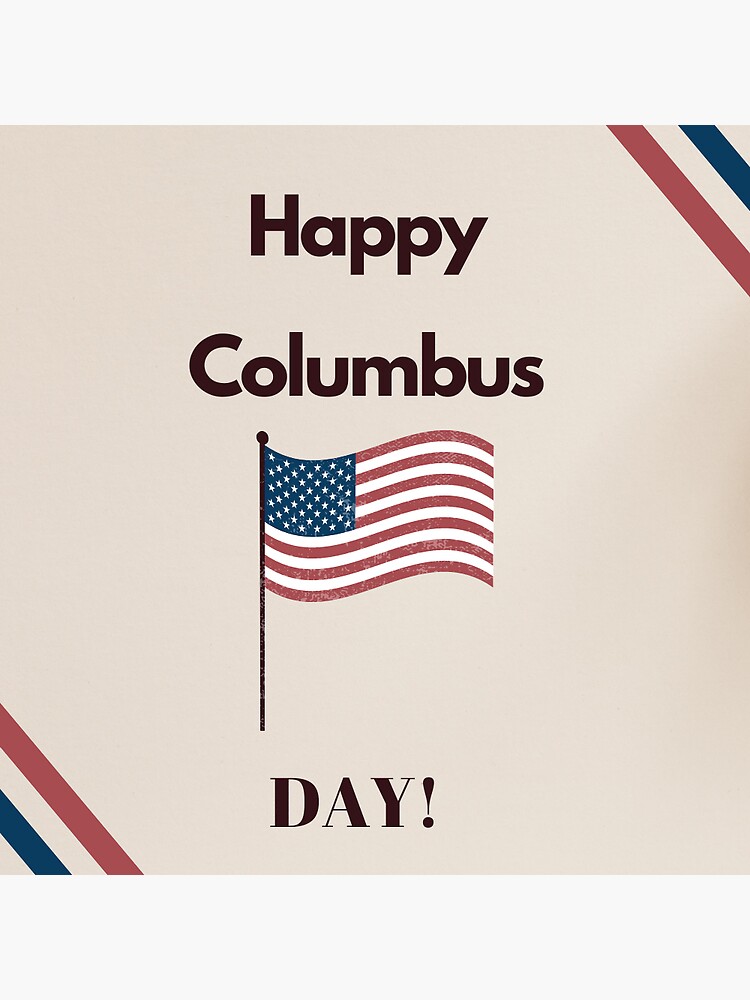 "stiker happy columbus day" Sticker for Sale by AlezzuK | Redbubble